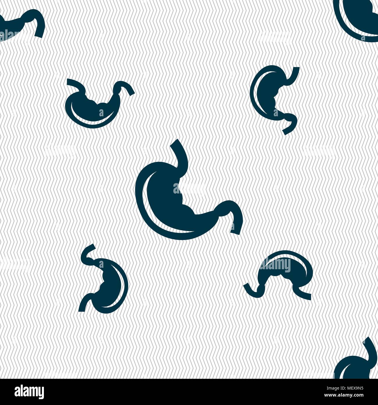 Stomach sign. Seamless pattern with geometric texture. Vector ...