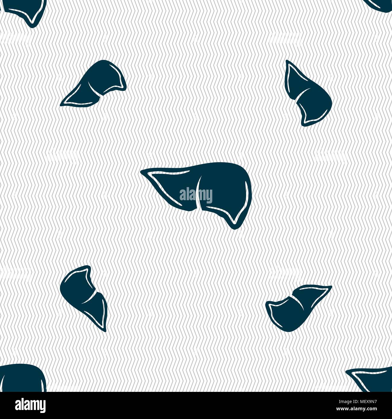 Liver sign. Seamless pattern with geometric texture. Vector ...