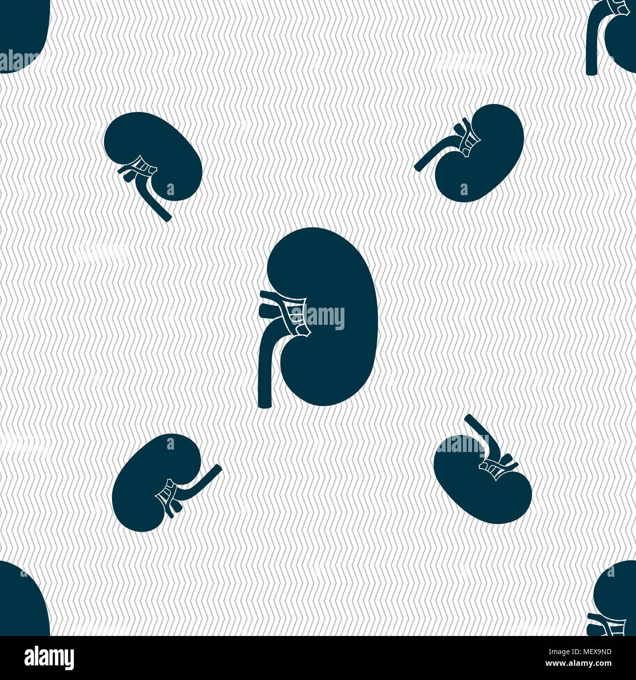 Kidney sign. Seamless pattern with geometric texture. Vector ...