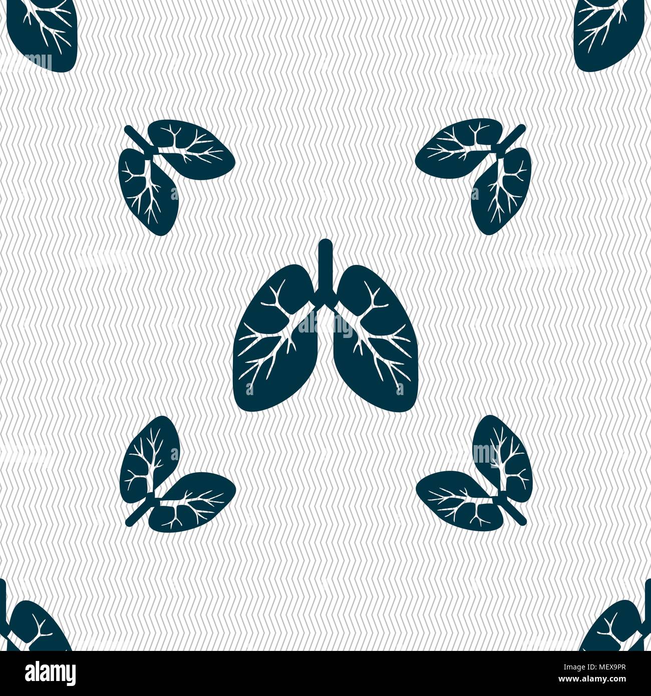 Lungs sign. Seamless pattern with geometric texture. Vector ...