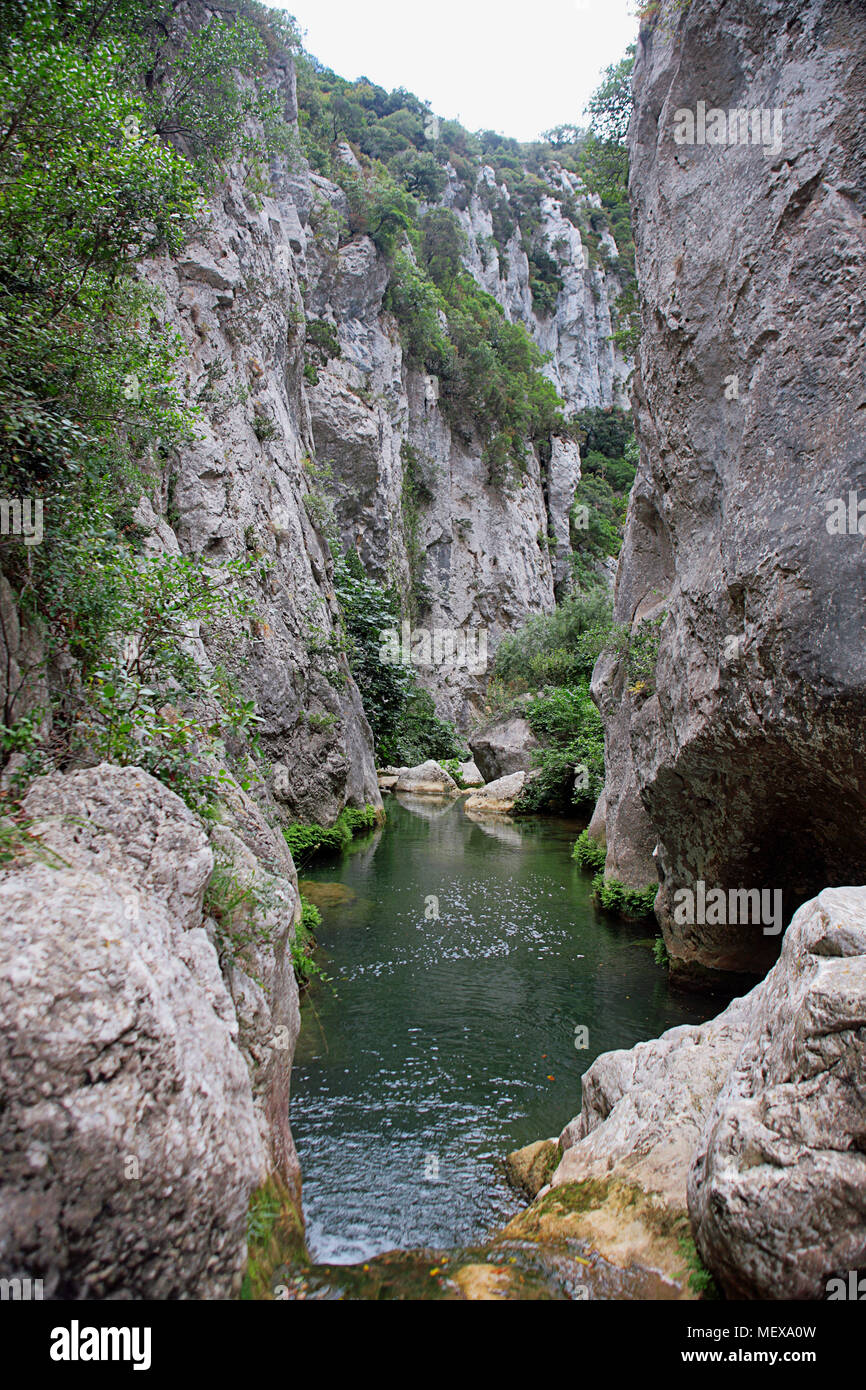 The Gorges de Galamus, Fenouillèdes, Pyrénées-Orientales, Occitanie ...