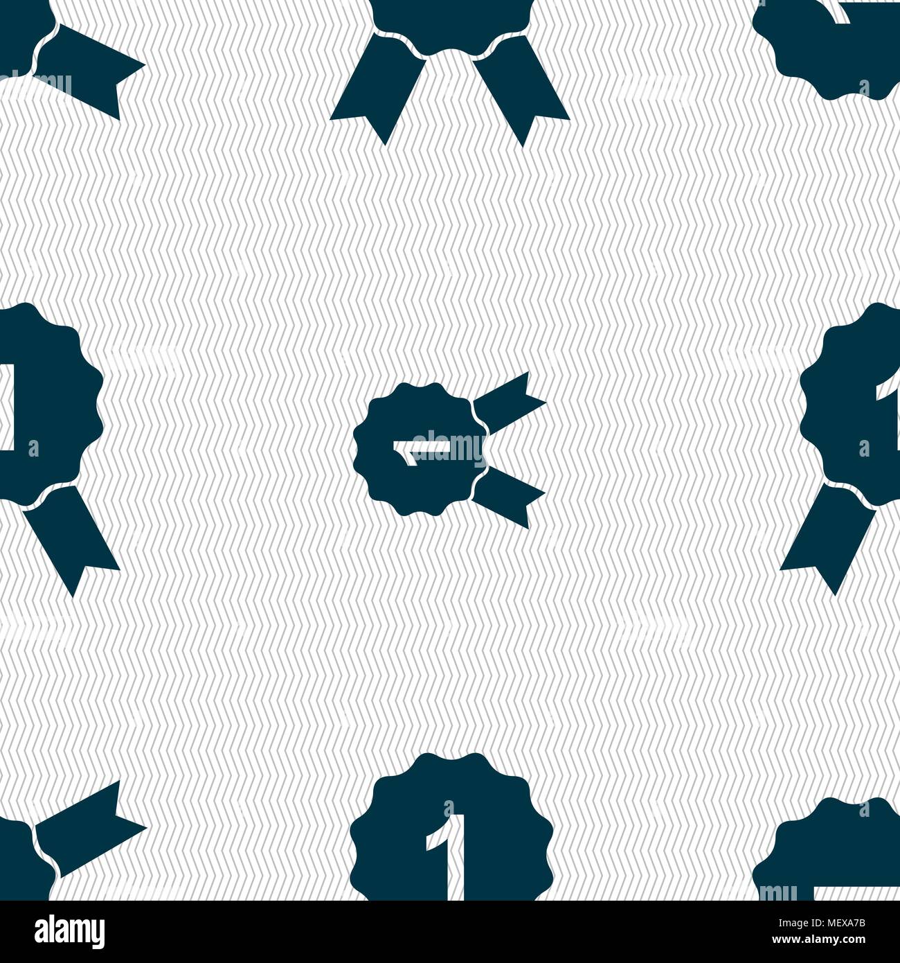award medal icon sign. Seamless pattern with geometric texture. Vector ...