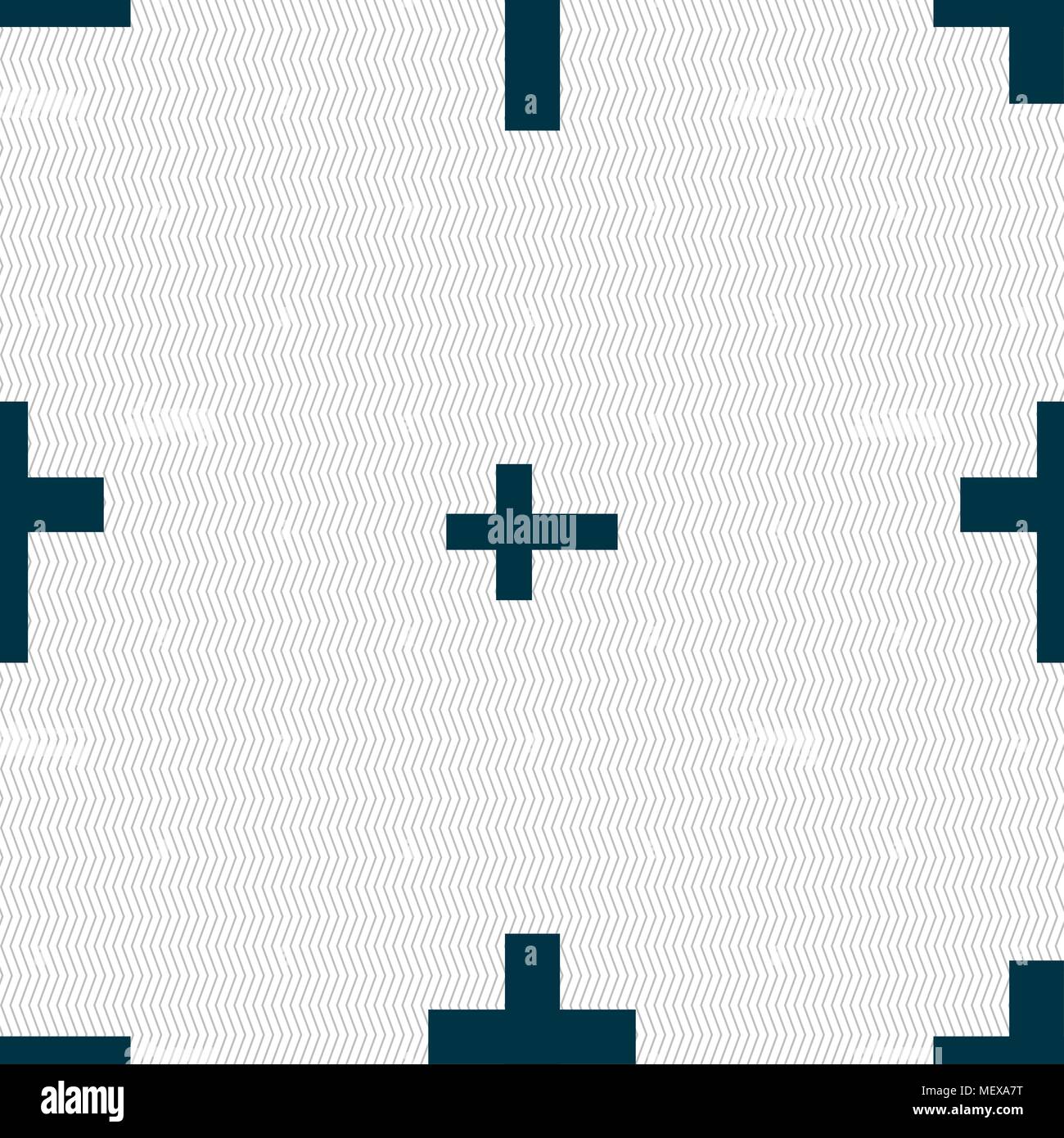 religious cross, Christian icon sign. Seamless pattern with geometric ...