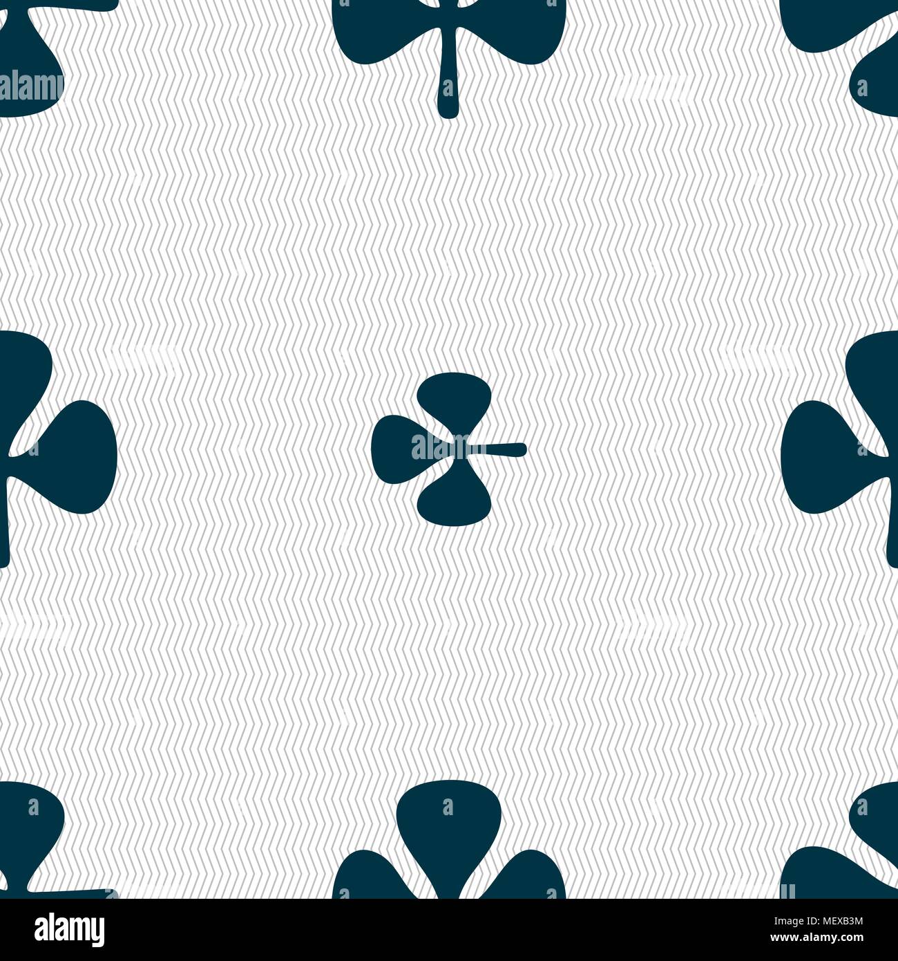 Clover sign. Seamless pattern with geometric texture. Vector ...