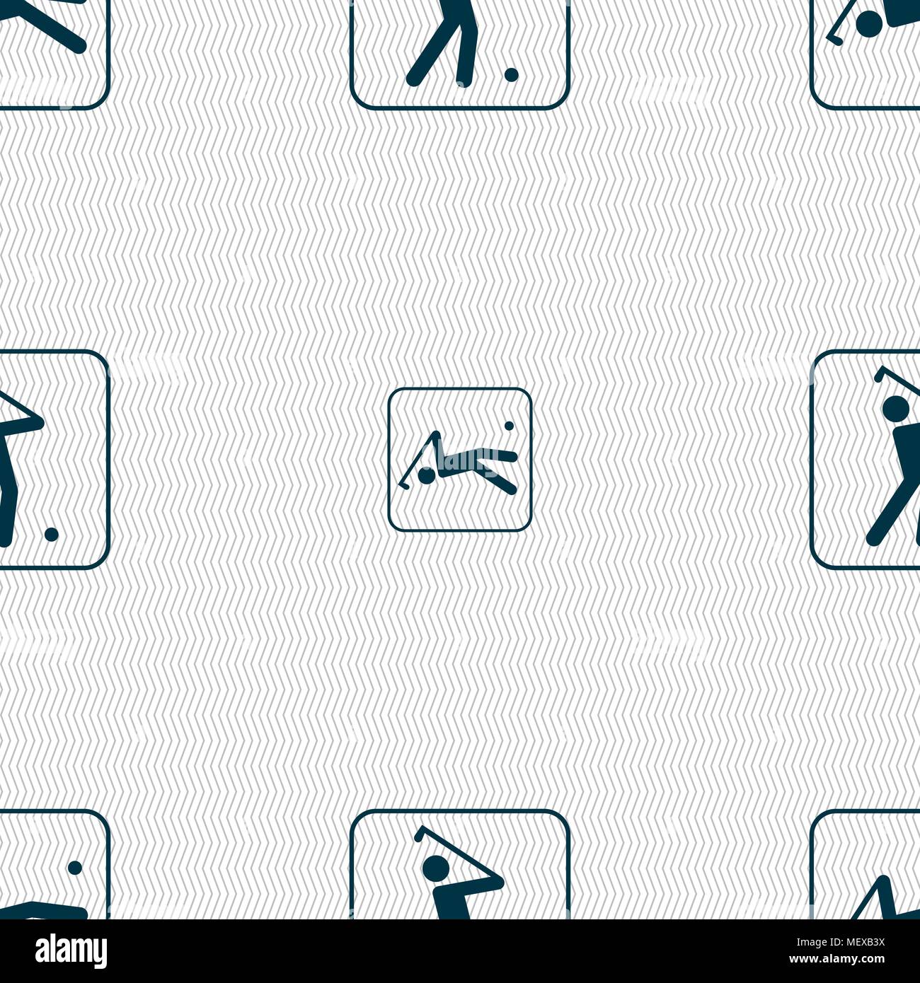 Golf sign. Seamless pattern with geometric texture. Vector illustration ...