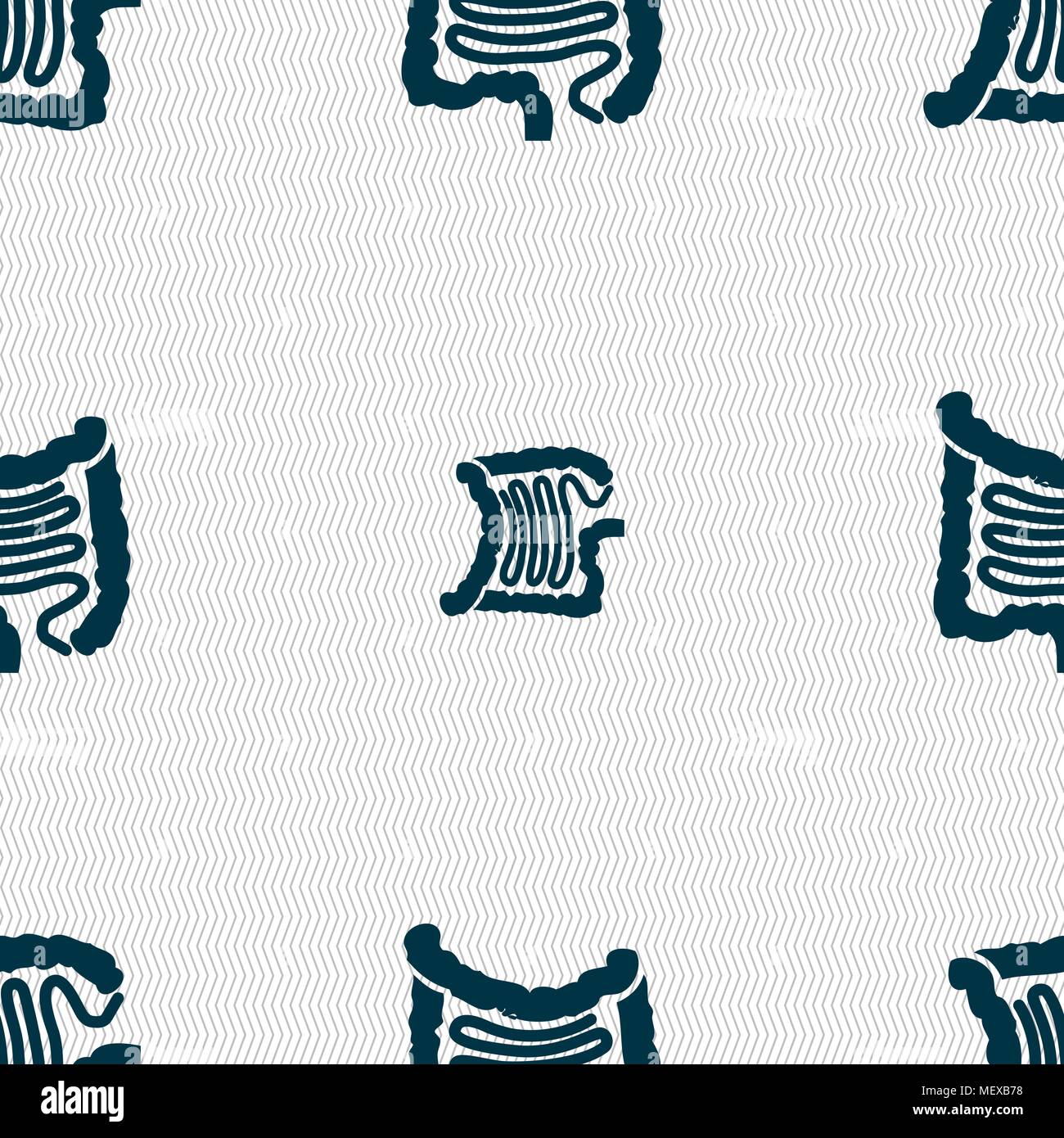 Intestines sign. Seamless pattern with geometric texture. Vector ...