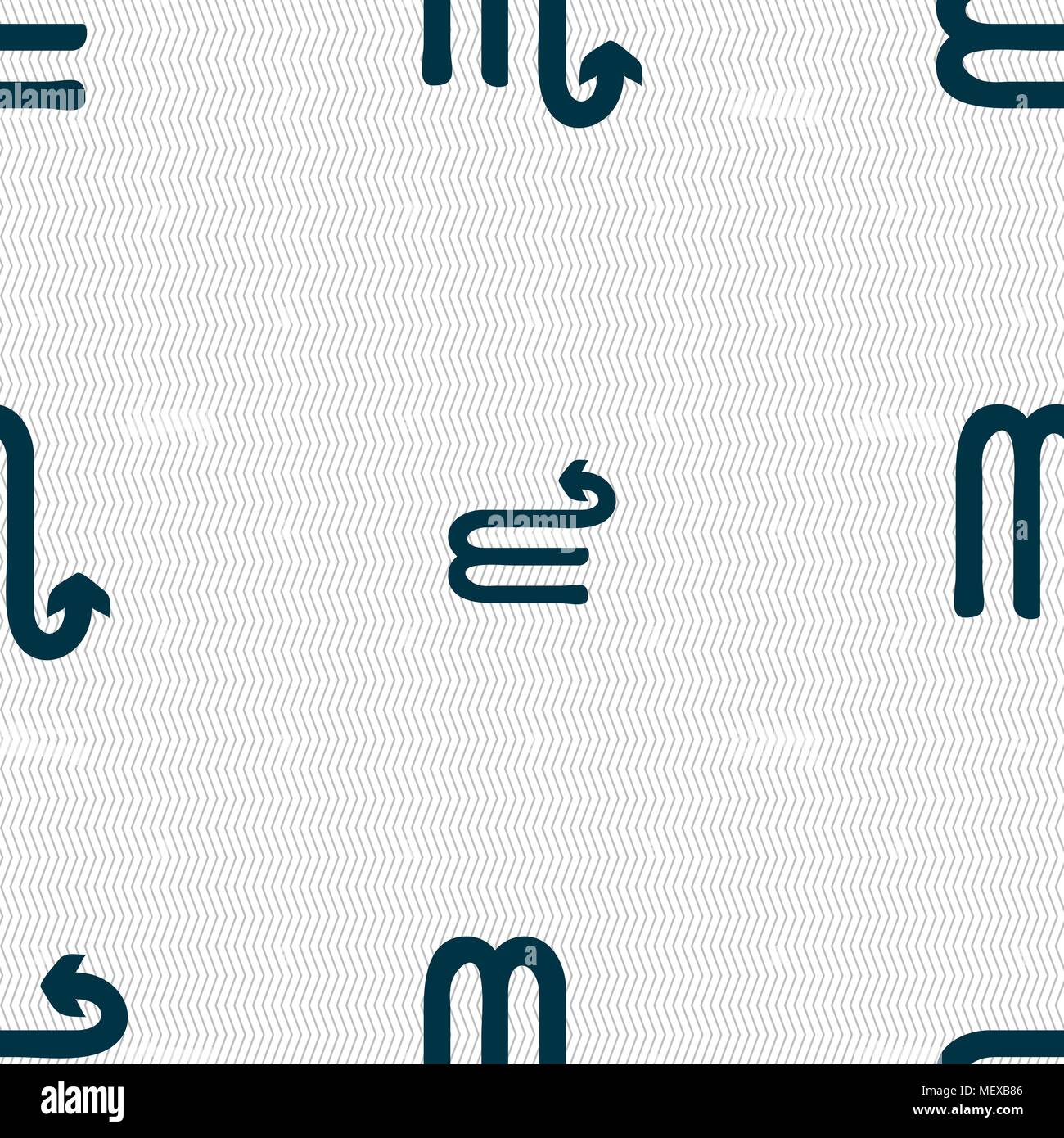 Scorpio sign. Seamless pattern with geometric texture. Vector ...