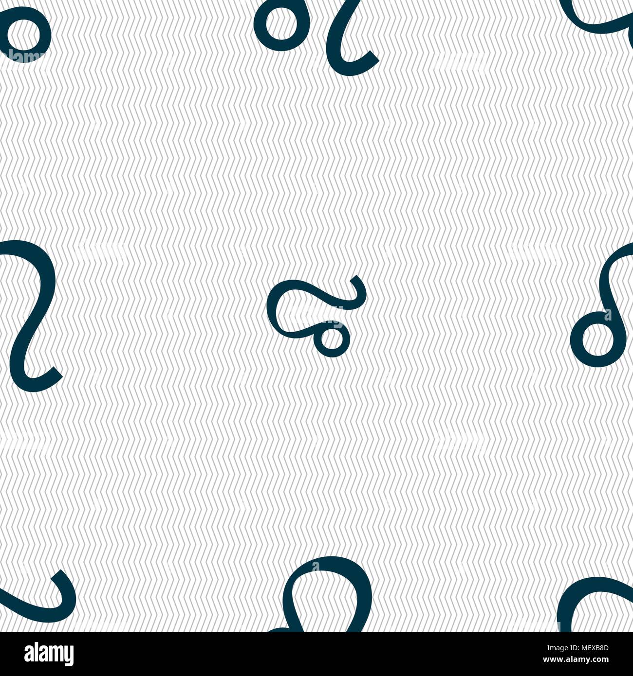 Leo zodiac sign. Seamless pattern with geometric texture. Vector ...