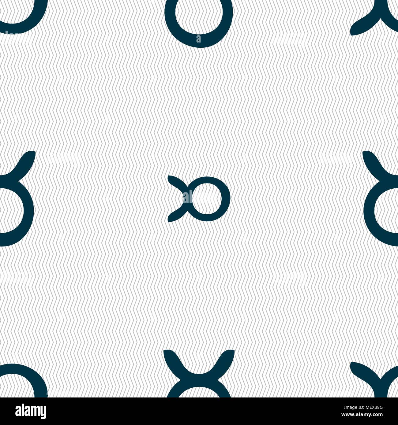 Taurus sign. Seamless pattern with geometric texture. Vector ...