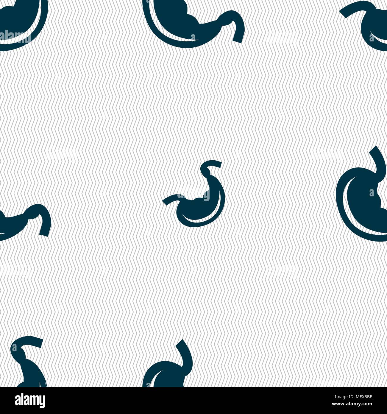Stomach sign. Seamless pattern with geometric texture. Vector ...