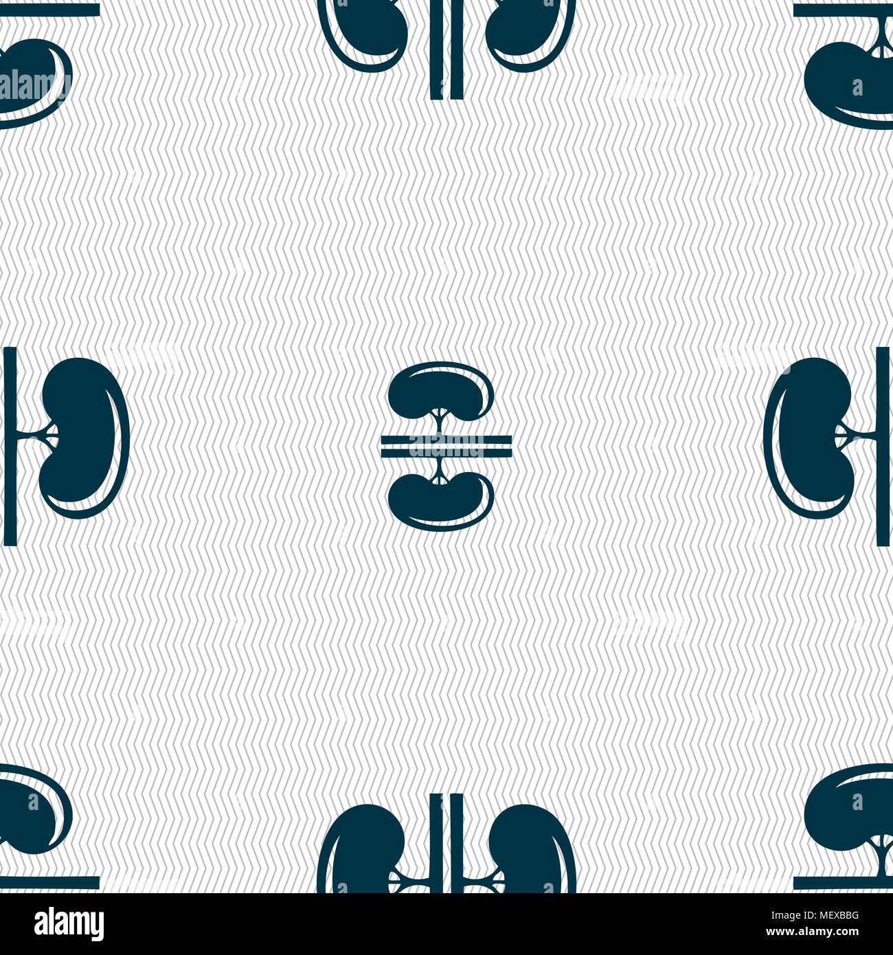 Kidneys sign. Seamless pattern with geometric texture. Vector ...