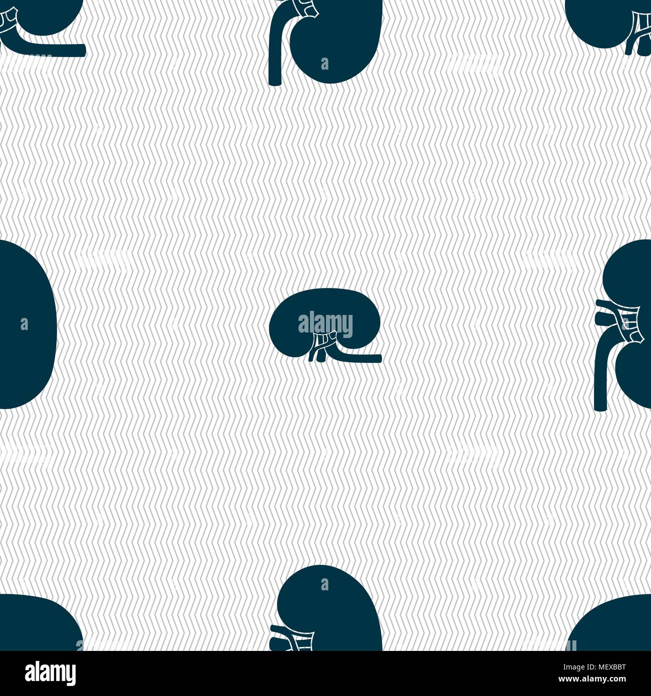 Kidney sign. Seamless pattern with geometric texture. Vector ...