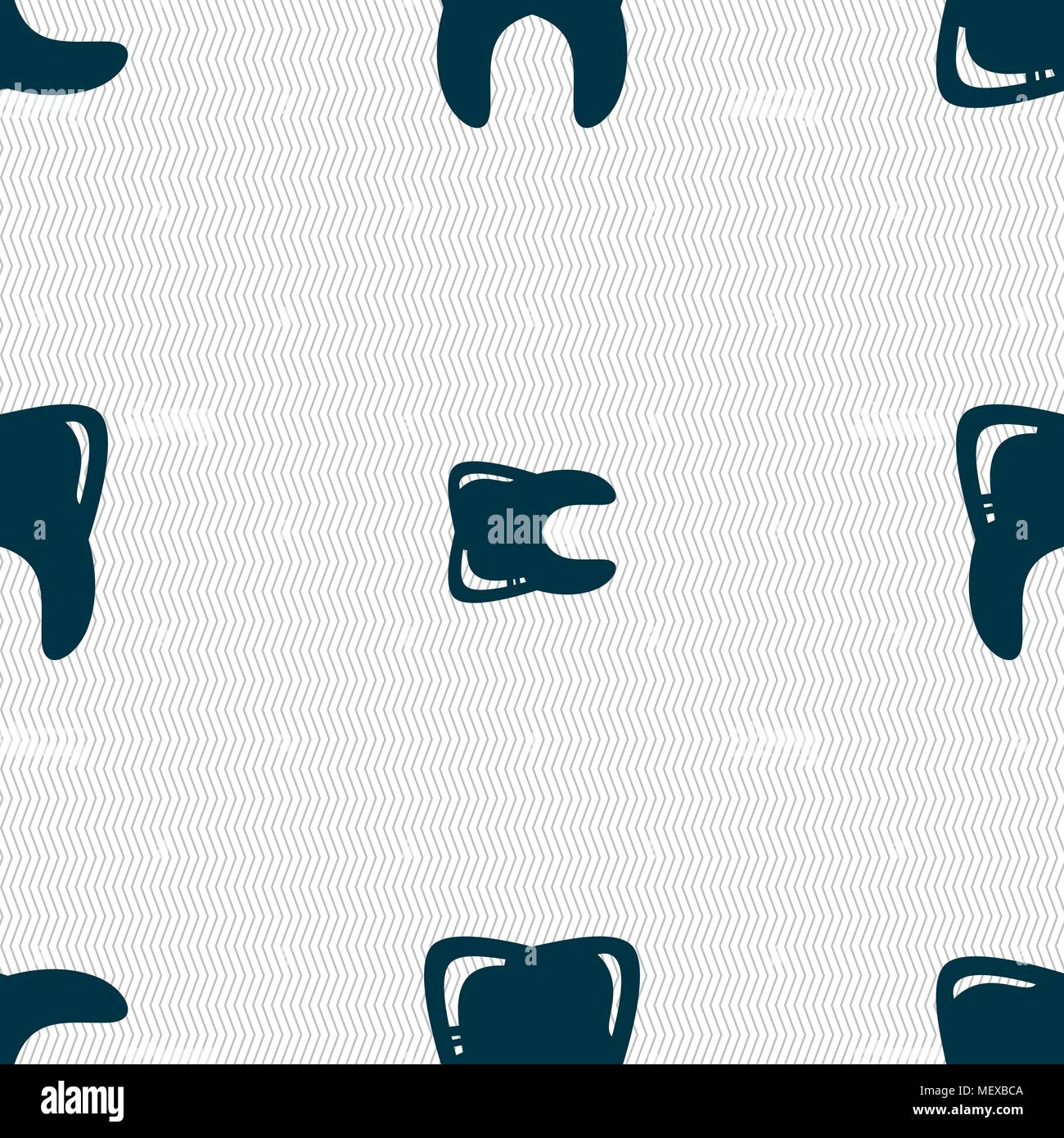 Tooth sign. Seamless pattern with geometric texture. Vector ...