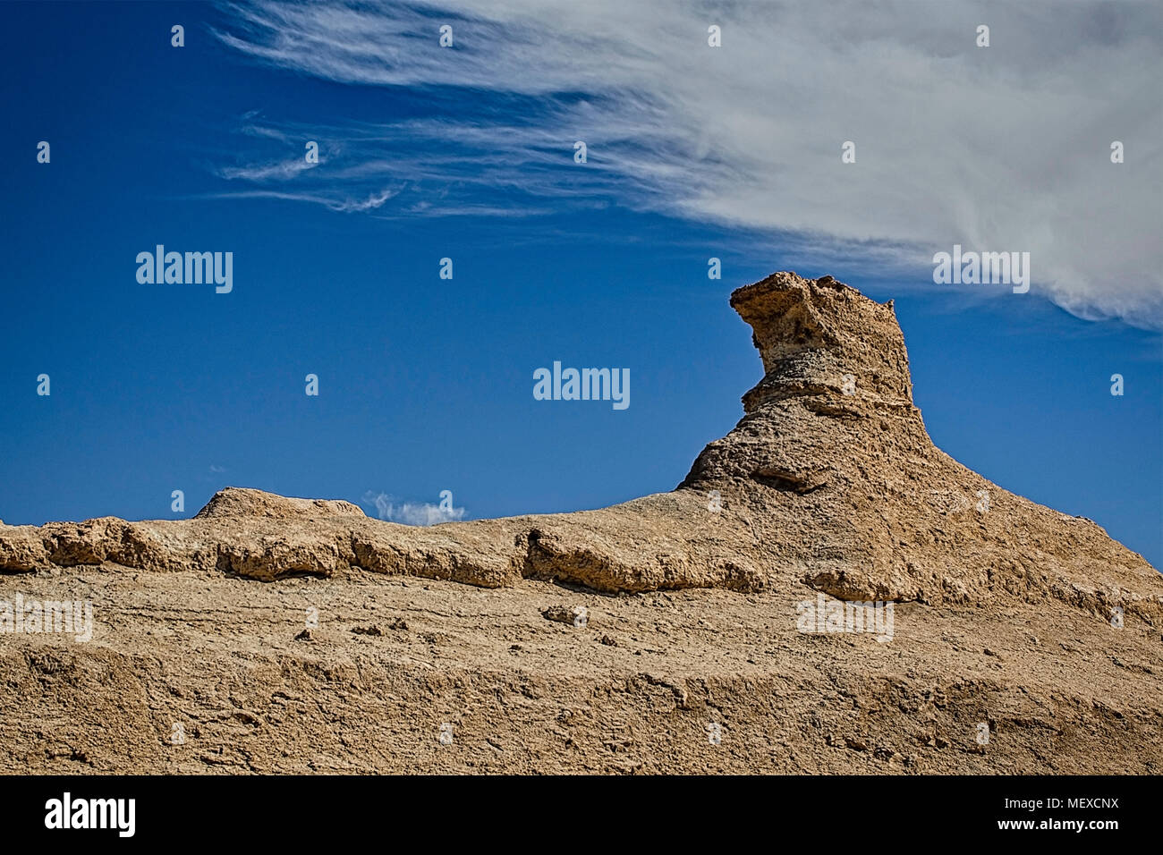 the sphinx lying in the Chinese desert Stock Photo - Alamy