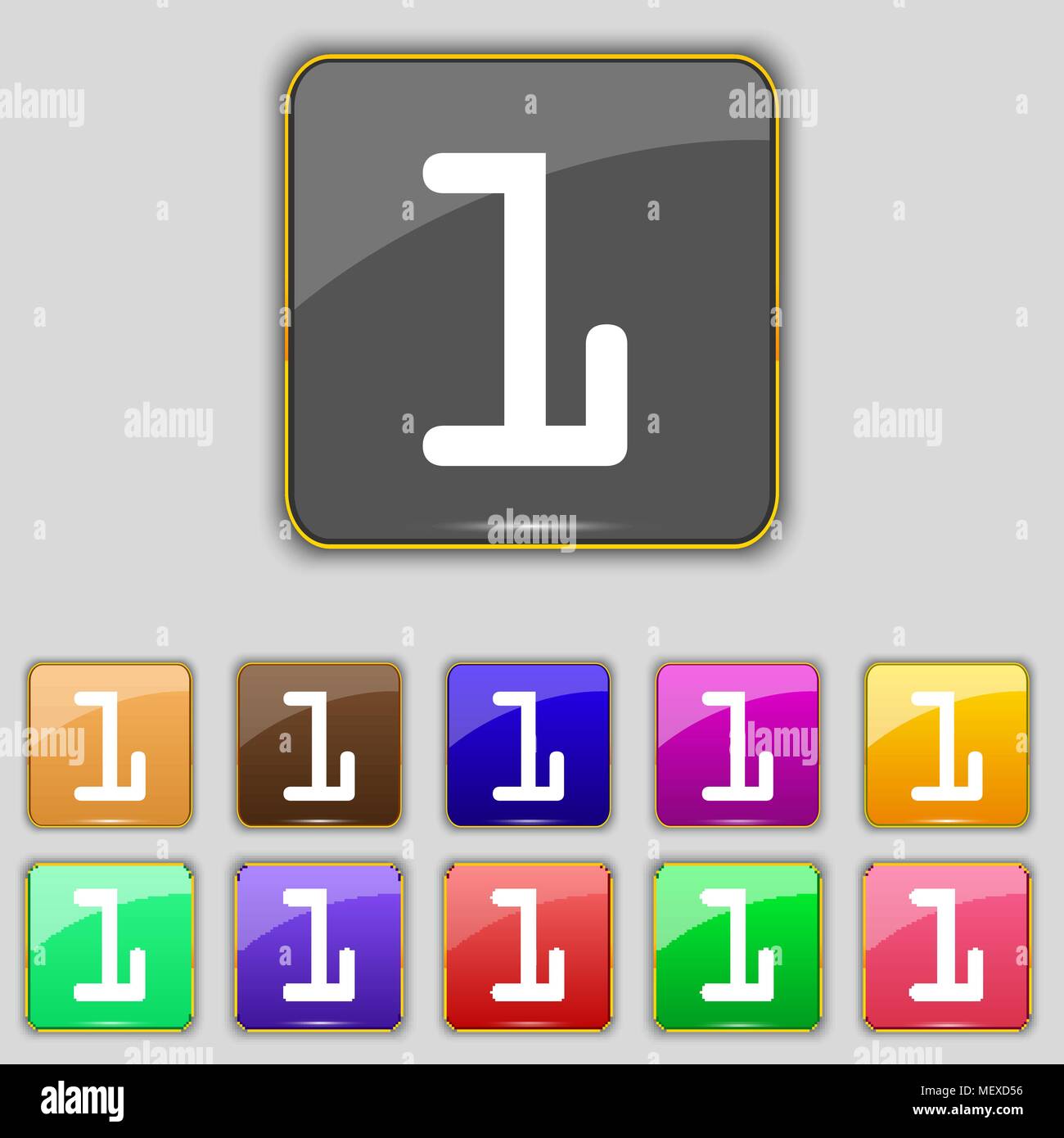 First place award sign. Winner symbol. Step one. Set of coloured ...