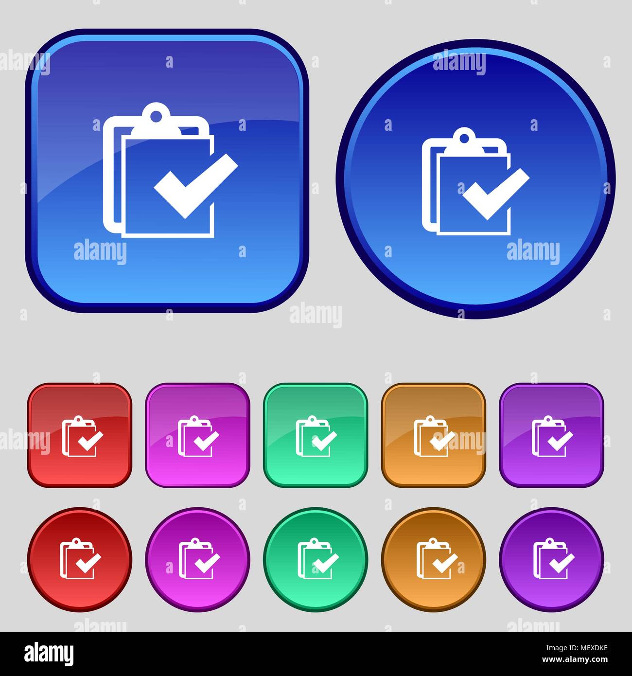 Edit document sign icon. content button. Set colour button. Modern UI website navigation Vector ...