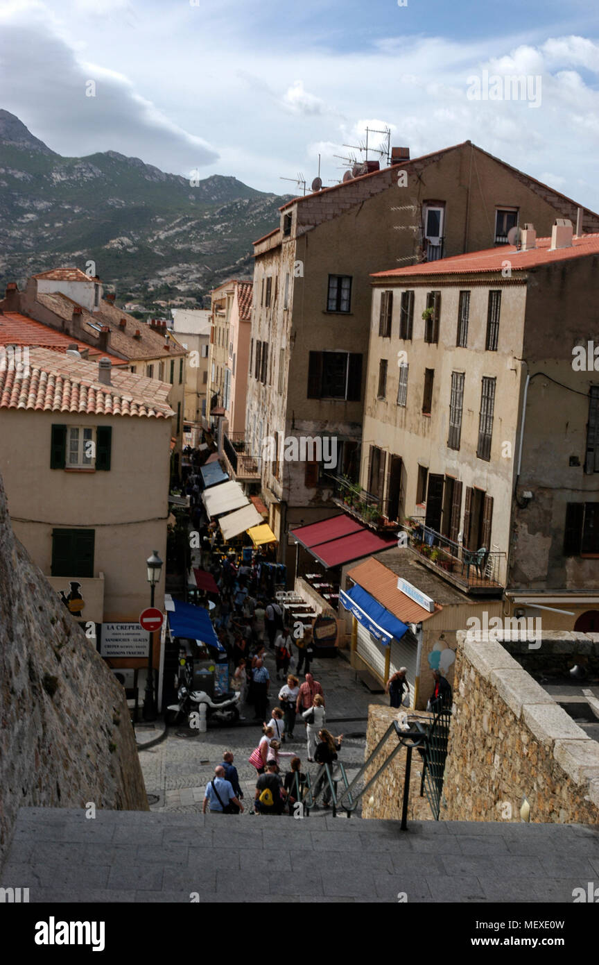 A flight of steps leading into Rue Georges Clemenceau, one of the ...