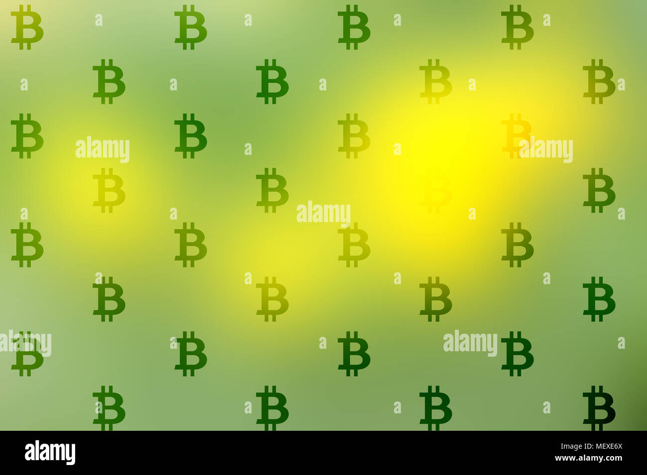 bitcoin cryptocurrency green and yellow texture background Stock Photo ...