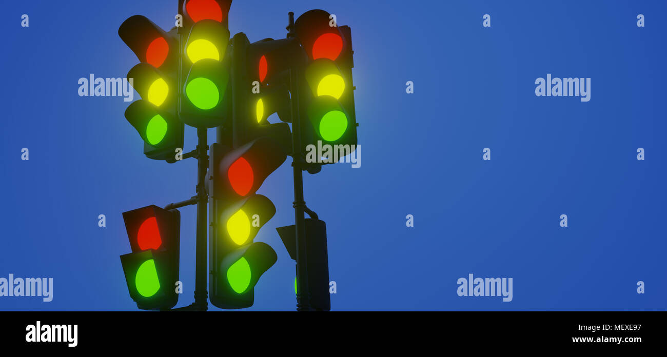 Stop sign traffic lights hi-res stock photography and images - Alamy