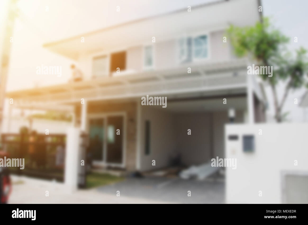 abstract blur exteriors of house for background Stock Photo - Alamy