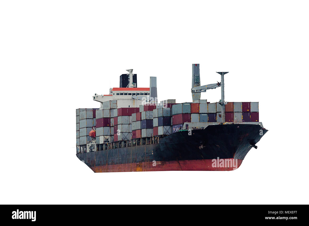 Container ship dock in Cut Out Stock Images & Pictures - Alamy