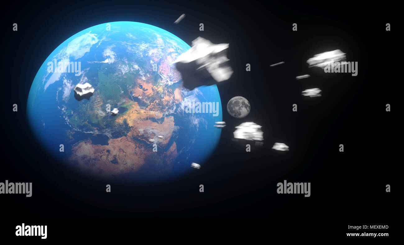 Asteroid earth hi-res stock photography and images - Alamy