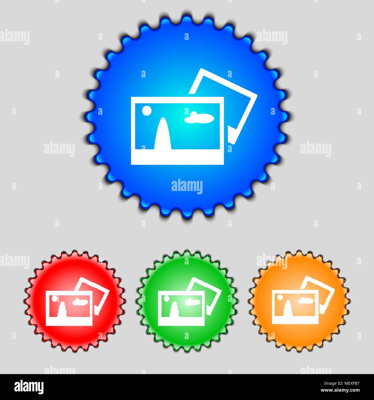 Copy File JPG sign icon. Download image file symbol. Set colourful ...