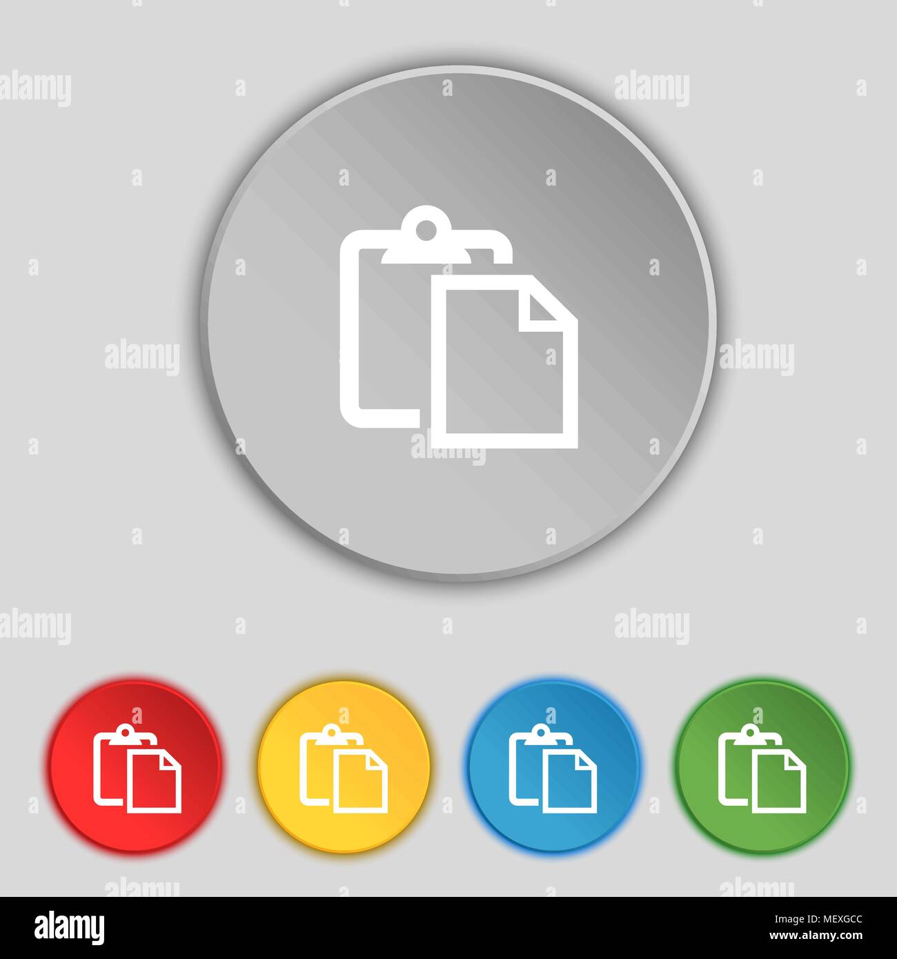 Edit document sign icon. content button. Set colour button. Modern UI website navigation Vector ...