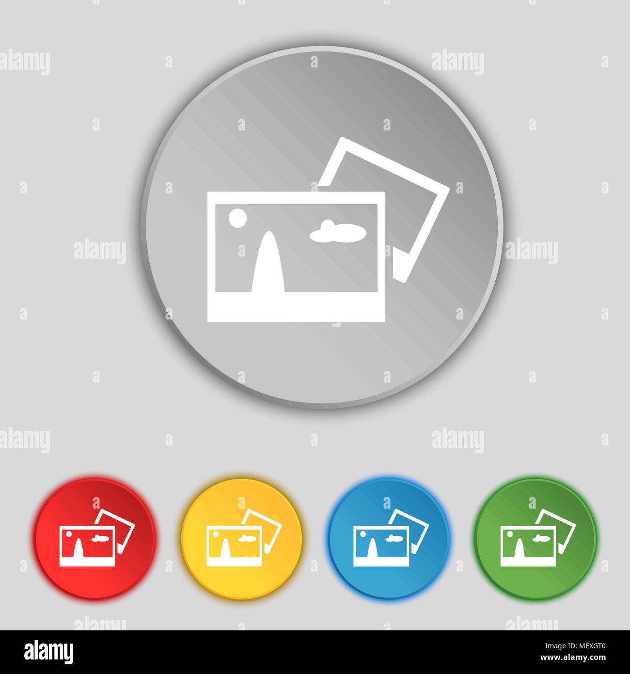 Copy File JPG sign icon. Download image file symbol. Set colourful ...