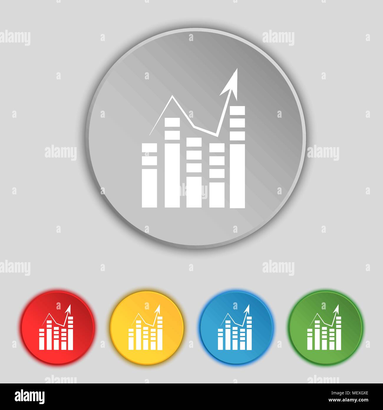 Text file sign icon. Add File document with chart symbol. Accounting ...
