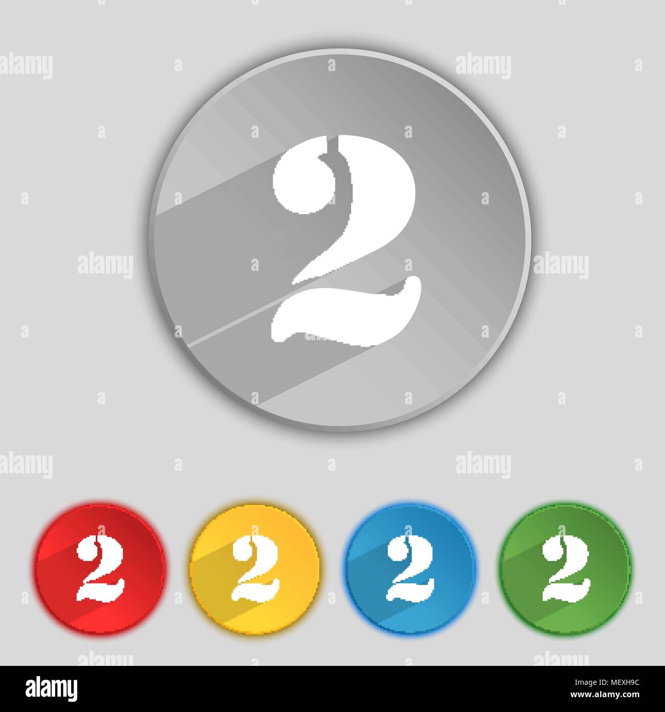 Two 2 buttons Stock Vector Images - Alamy