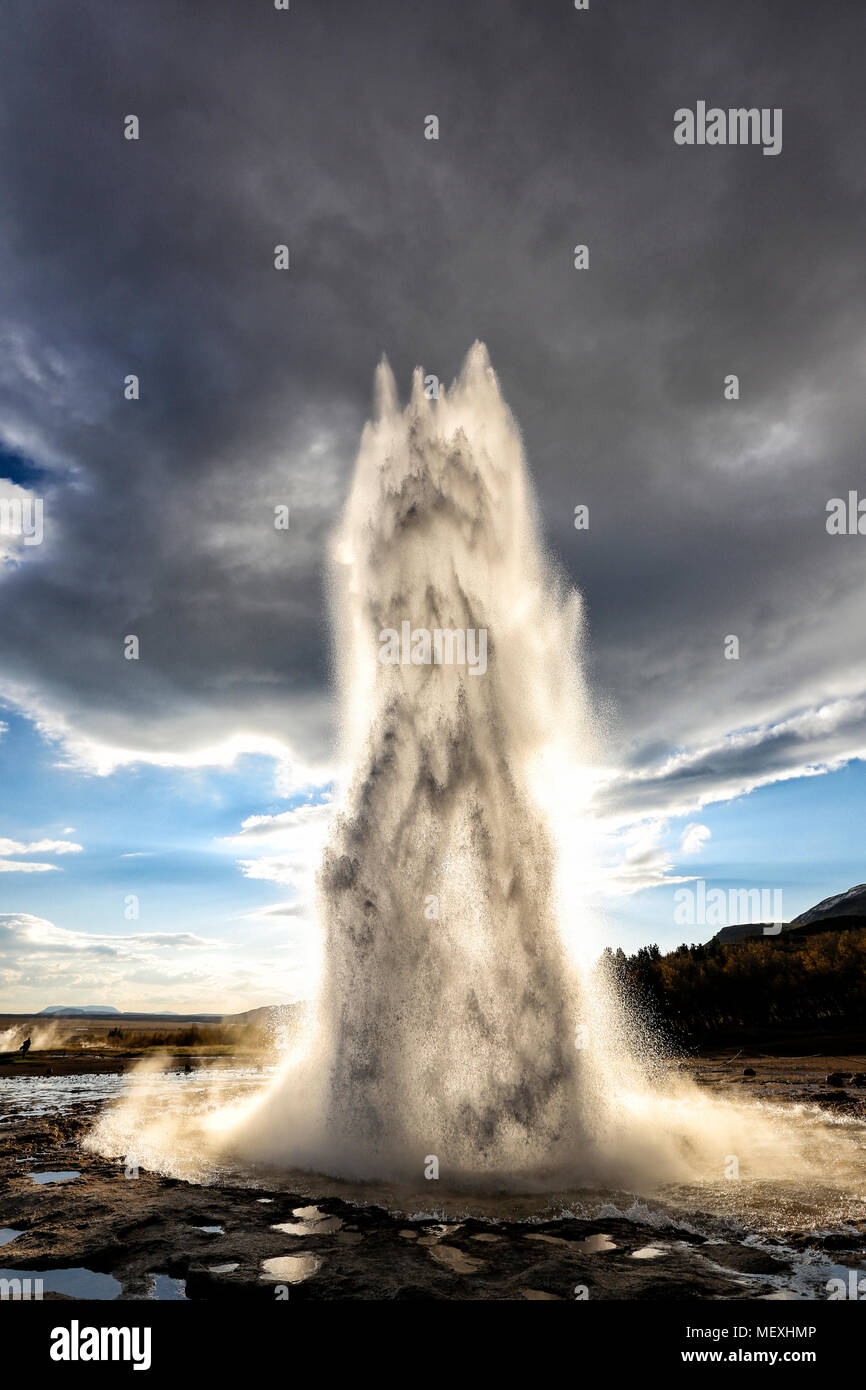 Geyser exploding hi-res stock photography and images - Alamy