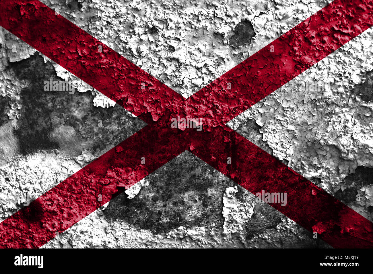 Alabama state grunge flag, United States of America Stock Photo - Alamy