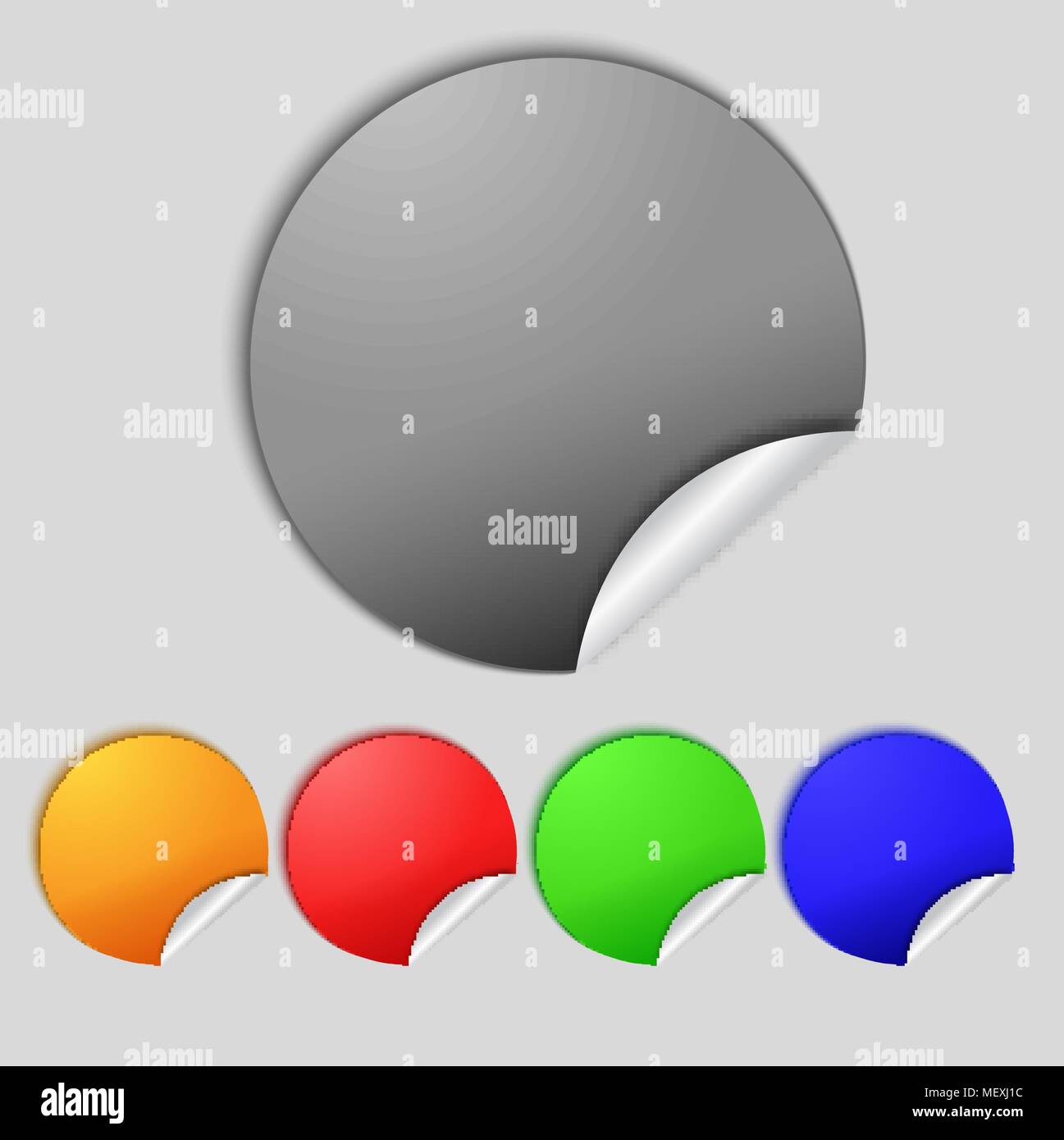 Set of blank colourful web buttons for website or app. Vector ...