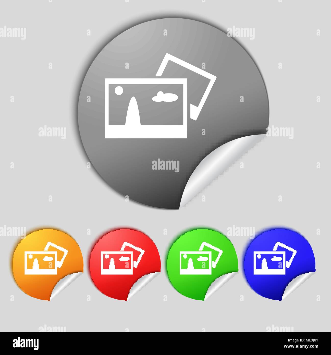 Copy File JPG sign icon. Download image file symbol. Set colourful ... Copy File JPG sign icon. Download image file symbol. Set colourful ...