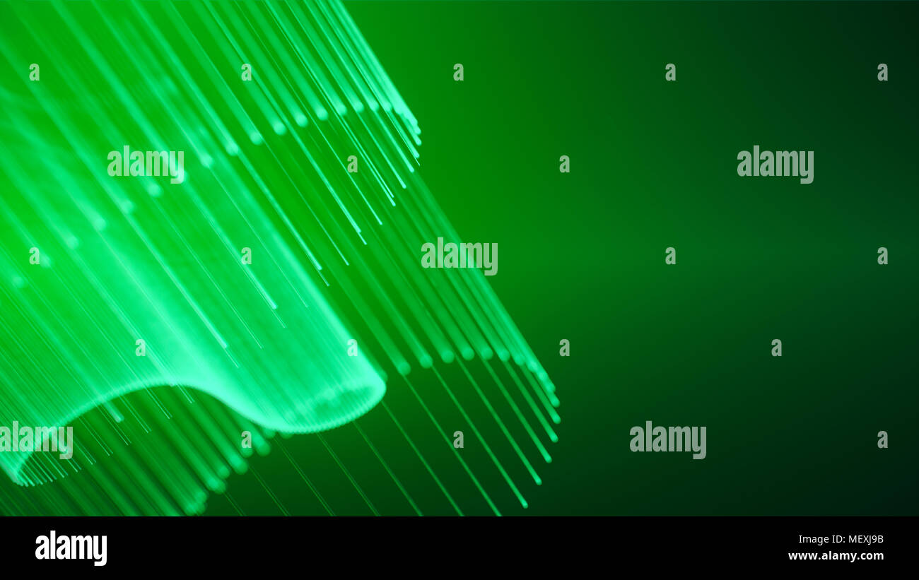 Abstract Green Music Background With Strings. Shallow Depth Of Focus ...