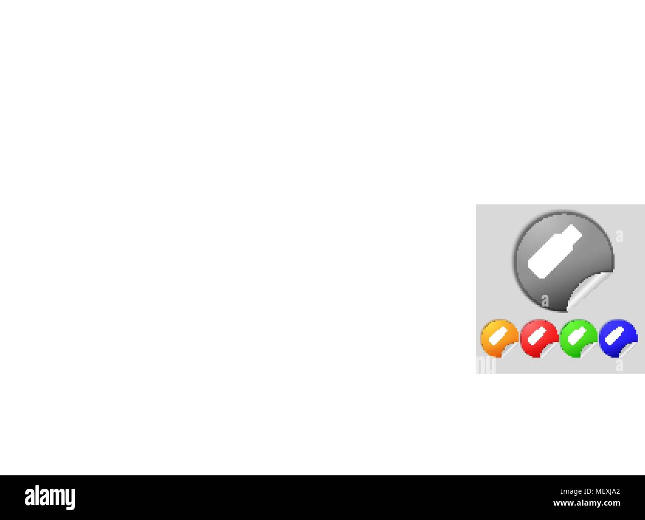 Usb sign icon. Usb flash drive stick symbol. Set colourful buttons ...