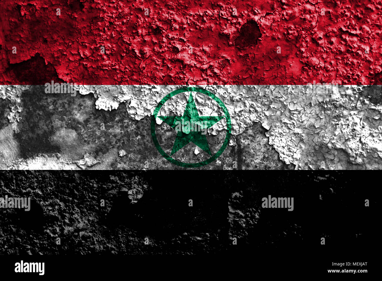 Arabistan grunge flag, Iran dependent territory flag Stock Photo - Alamy