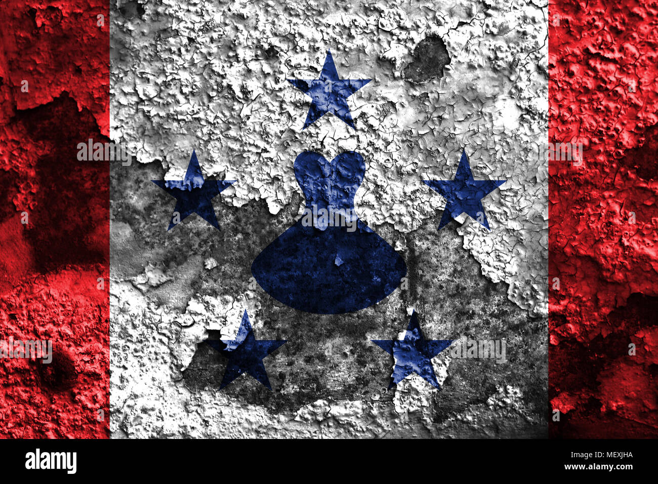 Austral Islands grunge flag, islands in French Polynesia Stock Photo ...