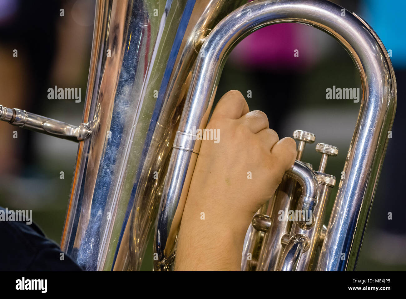 Brass band instruments hi-res stock photography and images - Alamy