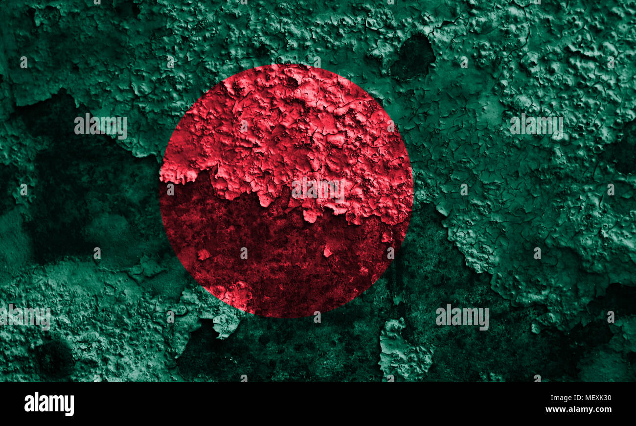 Old Bangladesh grunge background flag Stock Photo - Alamy