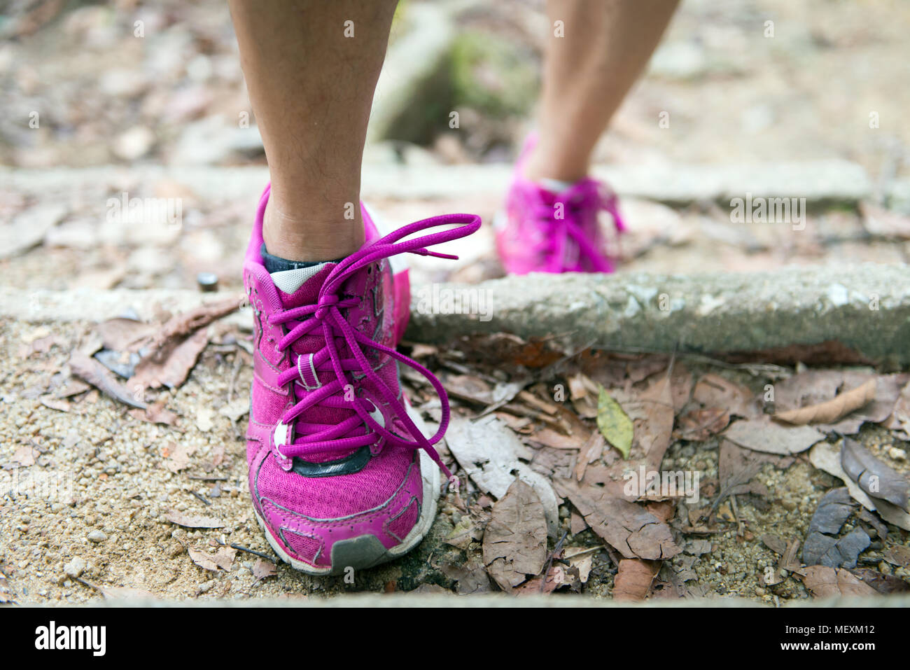Woman steps close up hi-res stock photography and images - Alamy