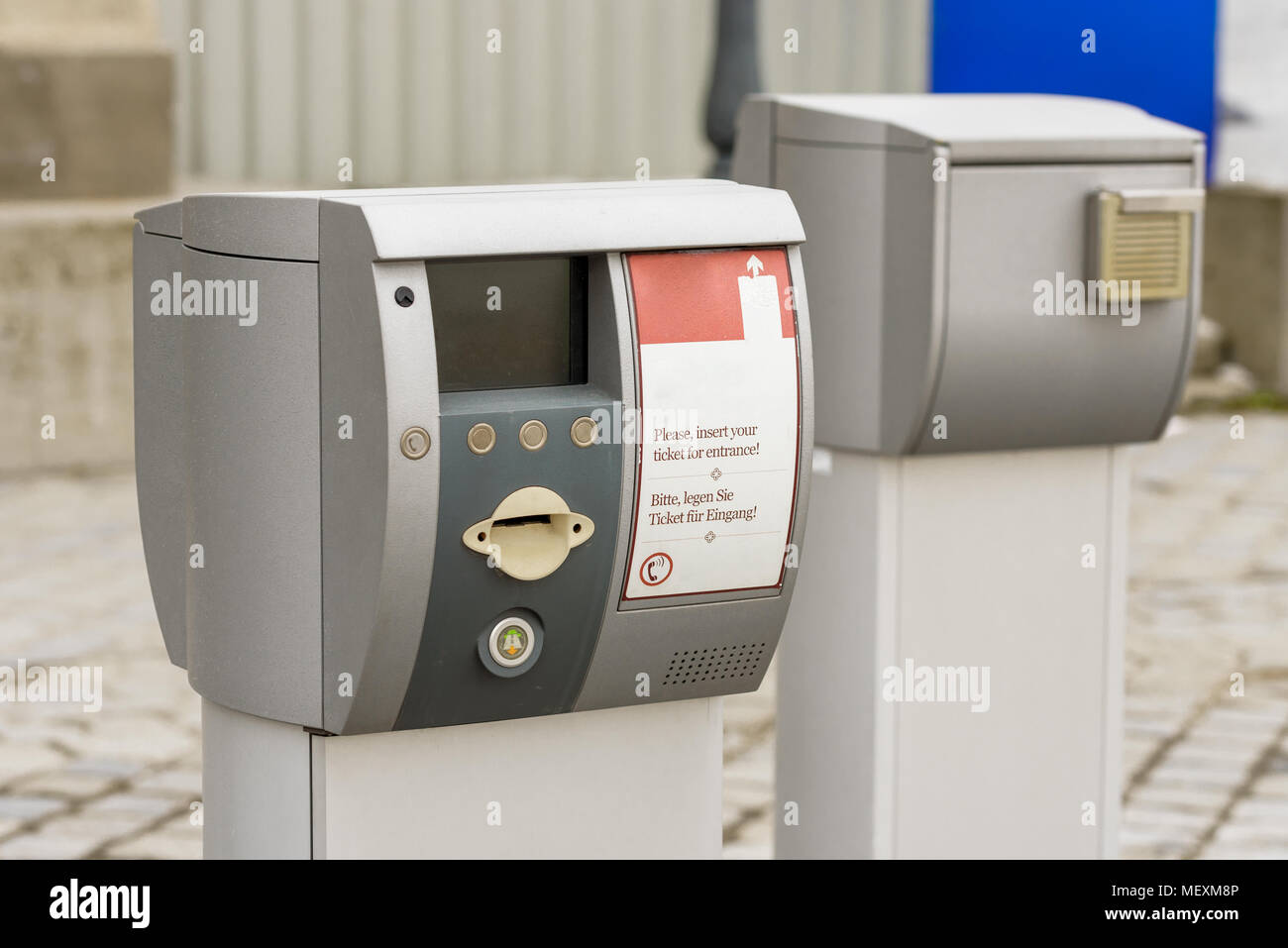 Barrier gate Automatic security system. Barrier for vehicles with ...