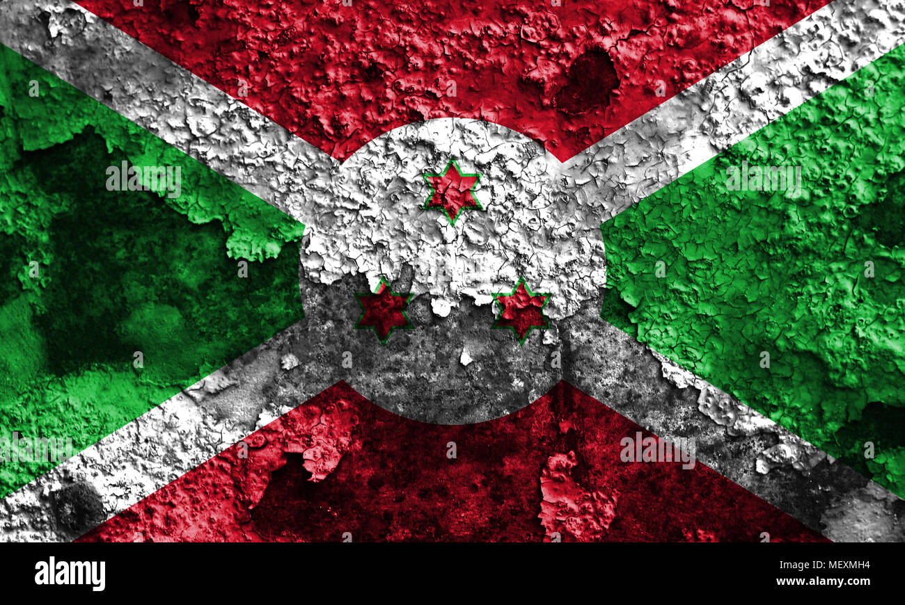 Old Burundi grunge background flag Stock Photo - Alamy