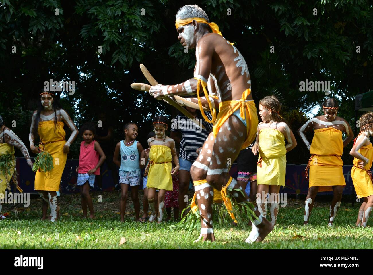 Traditional aboriginal games australia hi-res stock photography and ...