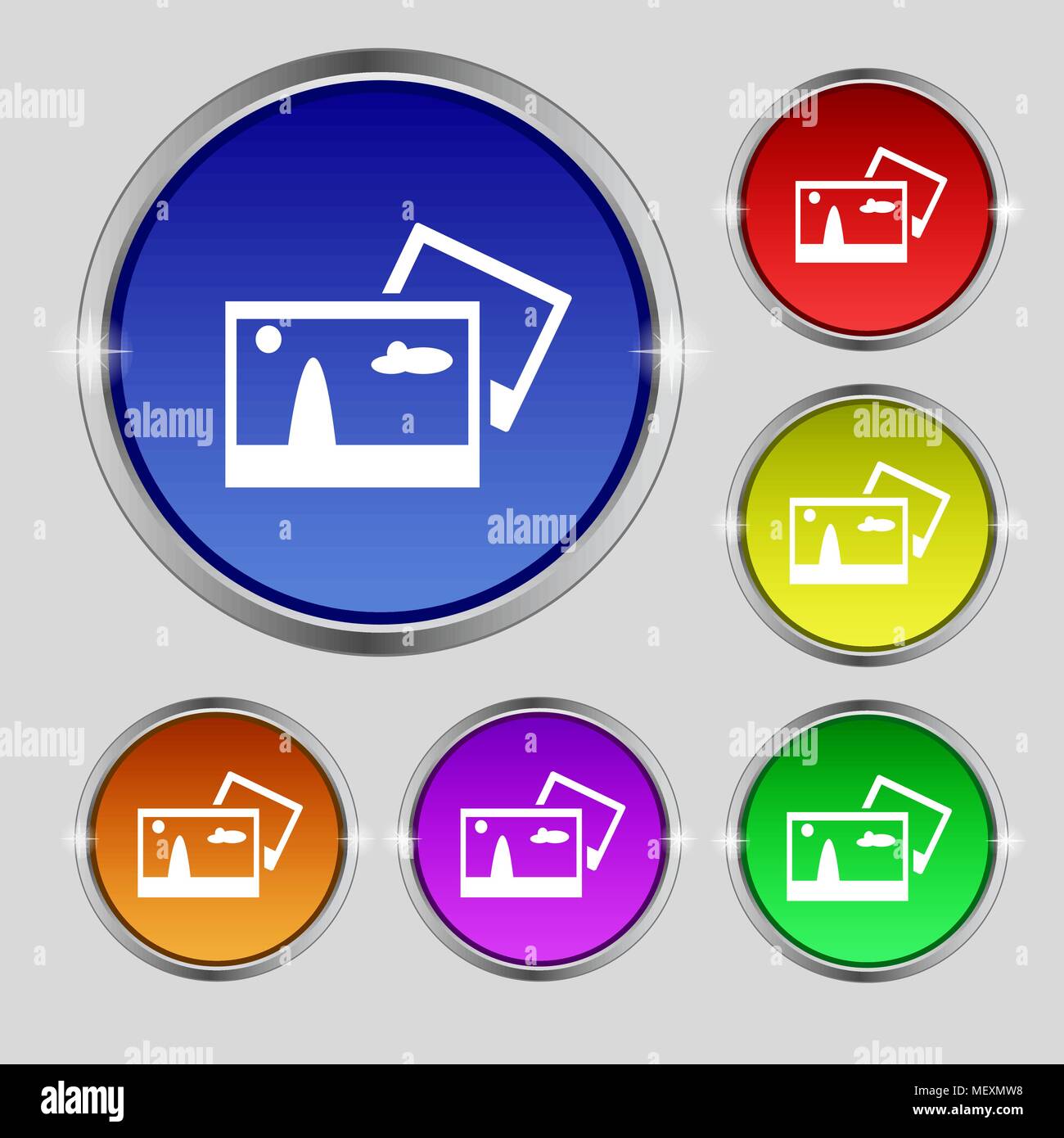 Copy File JPG sign icon. Download image file symbol. Set colourful ...