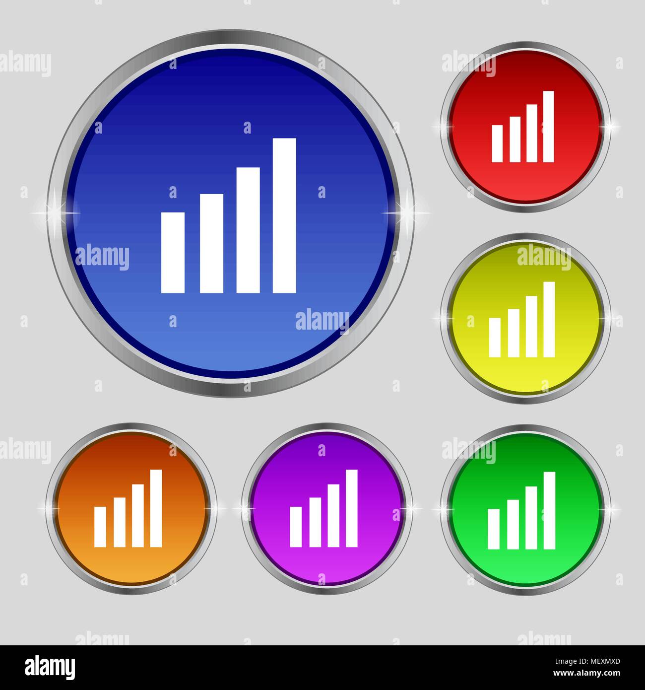 Mobile signal sign. Wi-fi symbol. Wireless Network icon. Wifi zone. Set ...