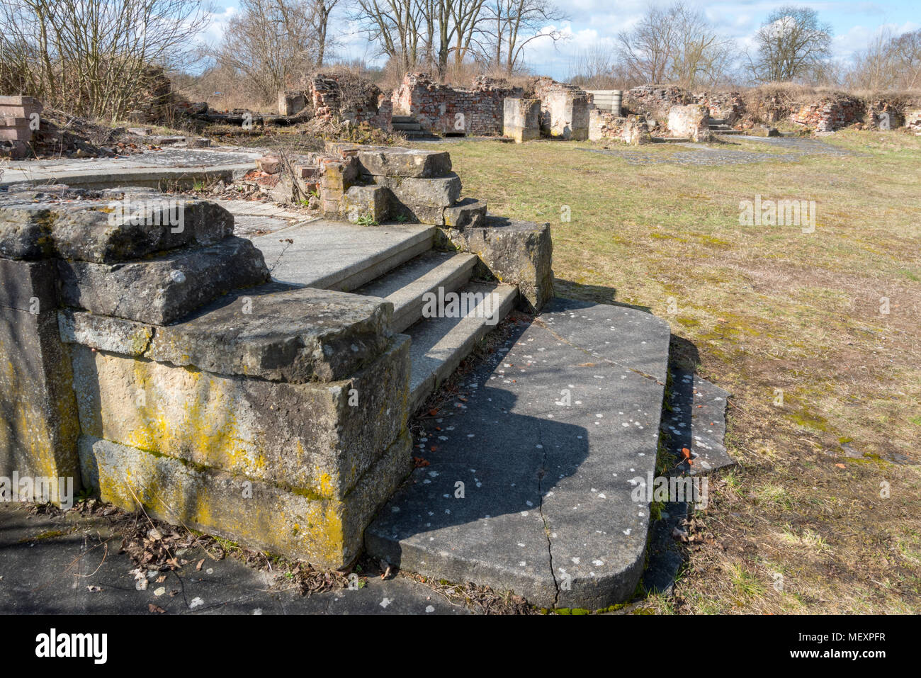 Ghost town of Kustrin, ruins of deserted Prussian town destroyed by the ...