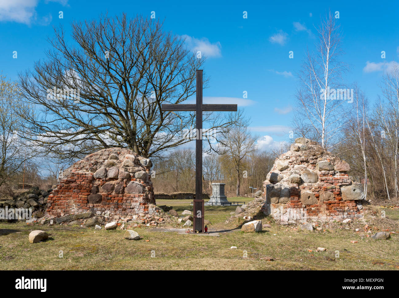 Ghost town of Kustrin, ruins of deserted Prussian town destroyed by the ...