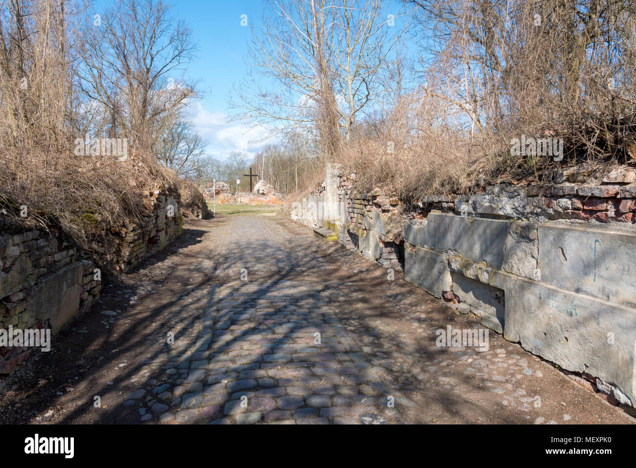 Ghost town of Kustrin, ruins of deserted Prussian town destroyed by the ...